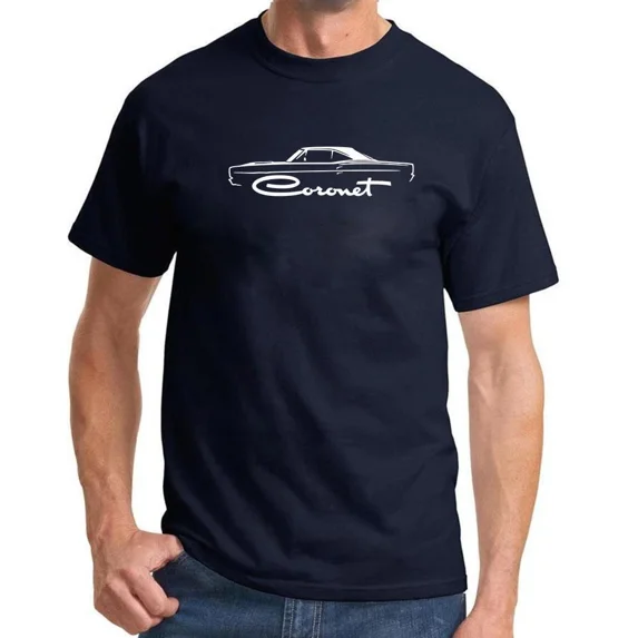 Reprint Rare 1968 1969 Coronet Hardtop Outline Design Tshirt NEW COLORS ...
