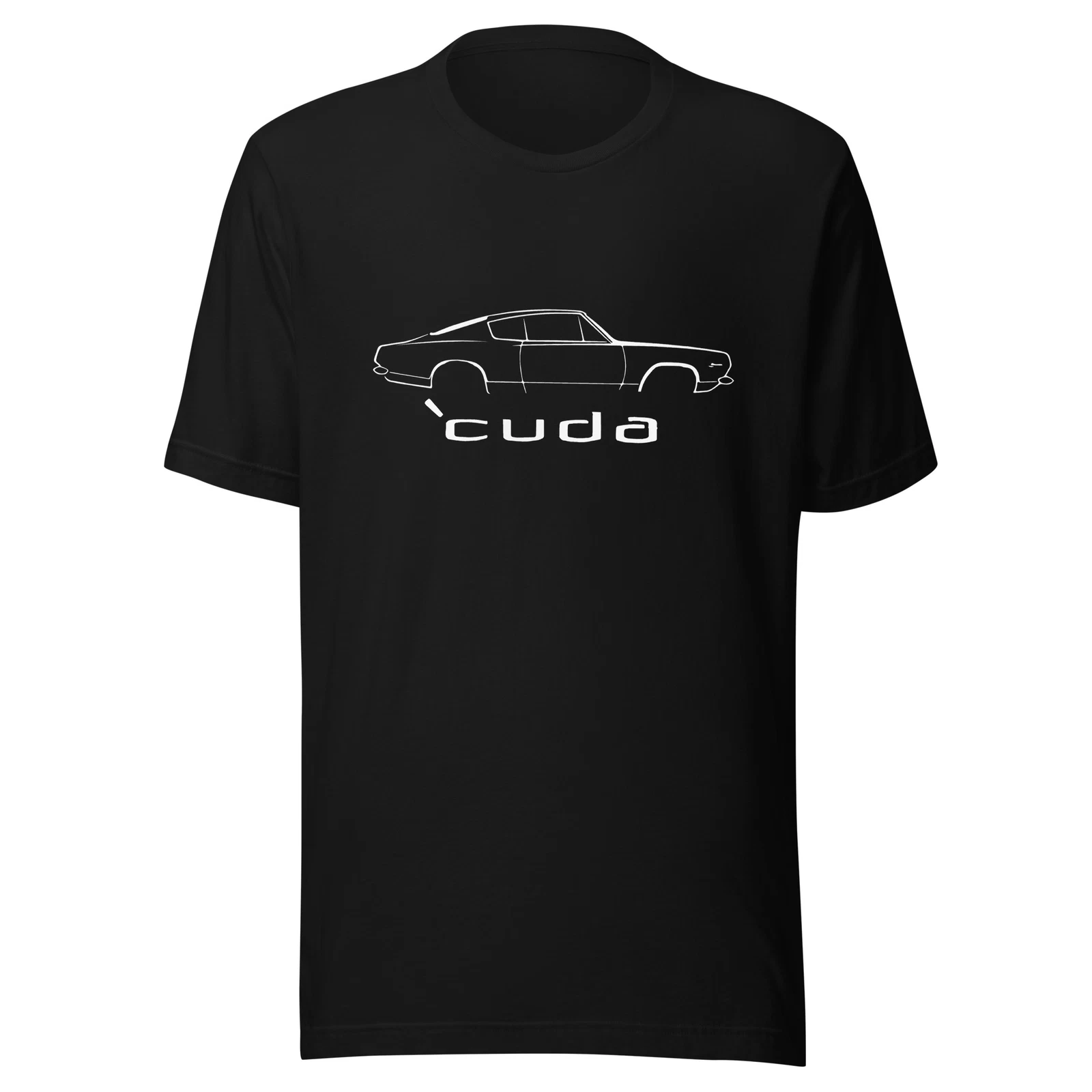 Reprint Rare 1969 Barracuda Cuda Outline Muscle Car Owners t-shirt ...