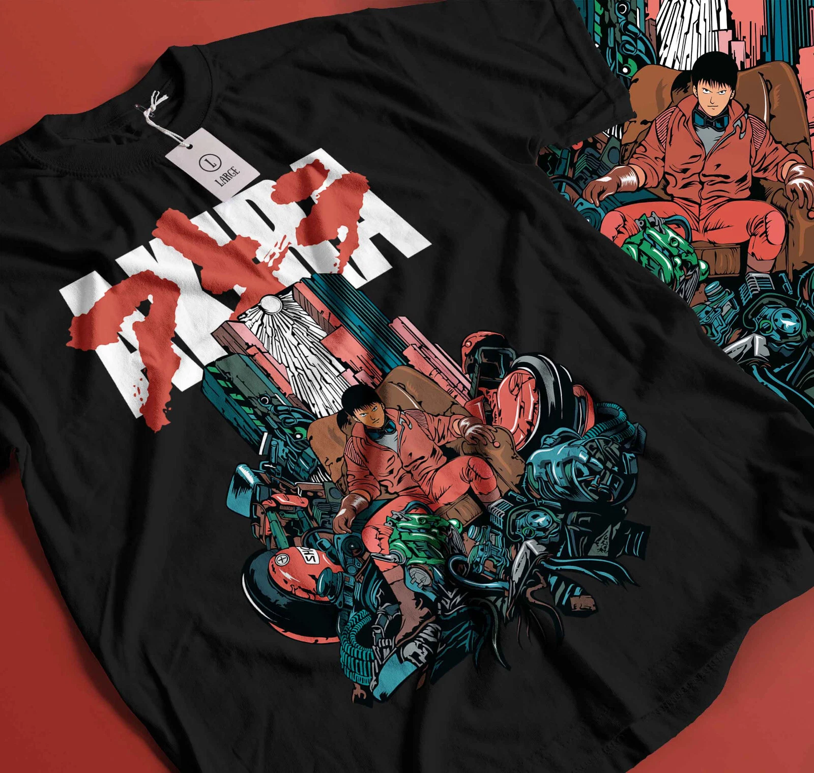 Reprint Rare Akira T-shirt Anime Shirt Retro Neo Tokyo Manga Tetsuo ...