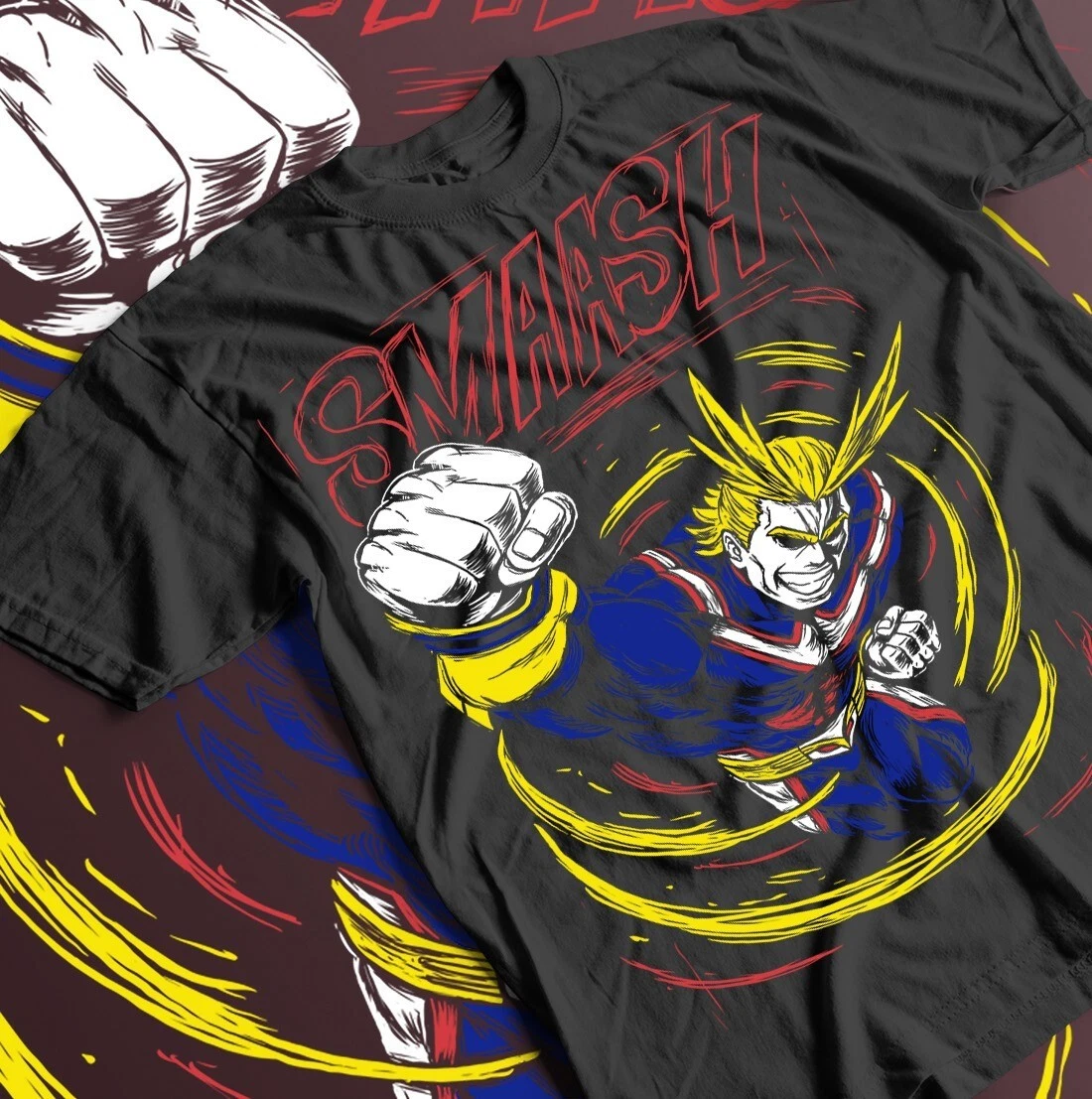 Reprint Rare All Might T-shirt, My hero academia, Dabi plus ultra ...