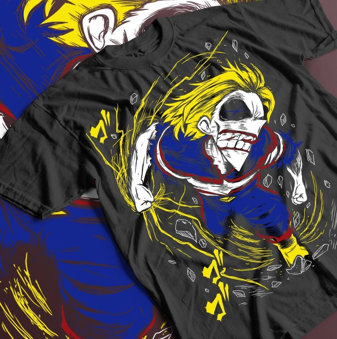 Reprint Rare All Might T-shirt, My hero academia, Dabi plus ultra ...