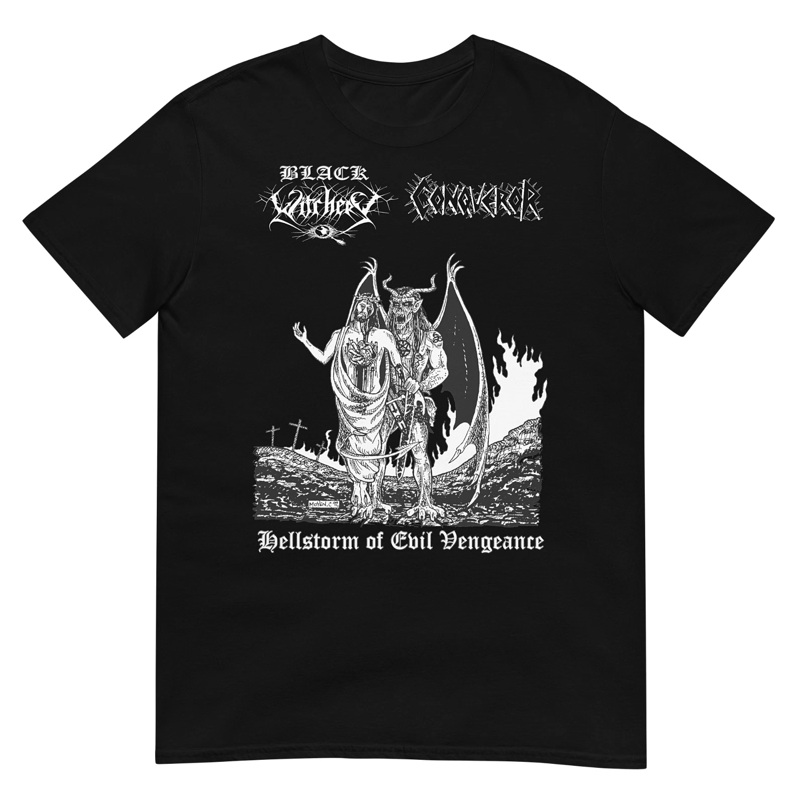 Reprint Rare BLACK WITCHERY/CONQUEROR "Hellstorm Of Evil Vengeance ...