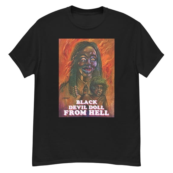 Reprint Rare Black Devil Doll from Hell (1984) t-shirt - Walmart.com
