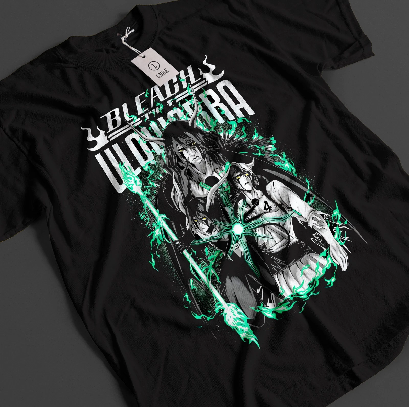 Reprint Rare Bleach Anime Shirt Ulquiorra Tshirt Ichigo Bankai T-Shirt ...