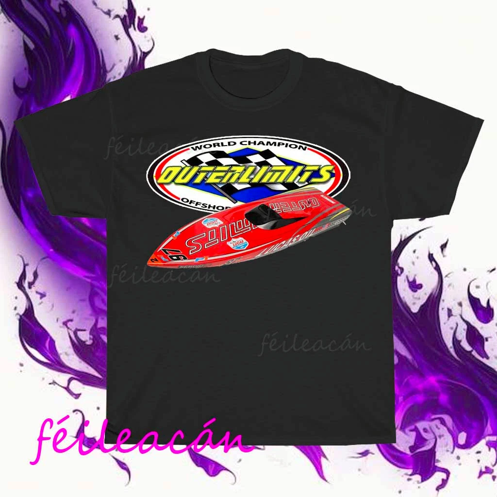 Reprint Rare Brand New OUTER LIMITS BOATS RACING Logo American T-Shirt ...