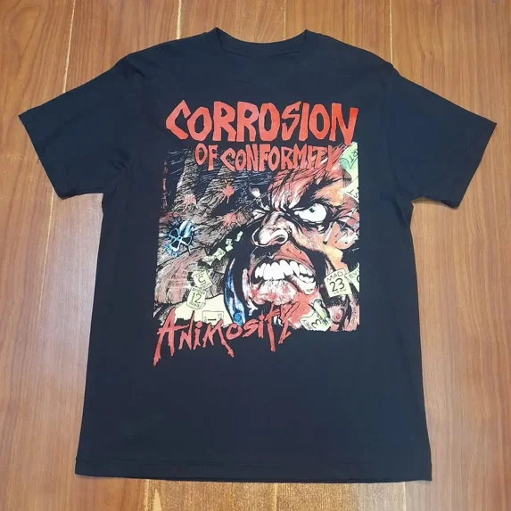 Reprint Rare CORROSION OF CONFORMITY Animosity Cotton Black Full Size T ...