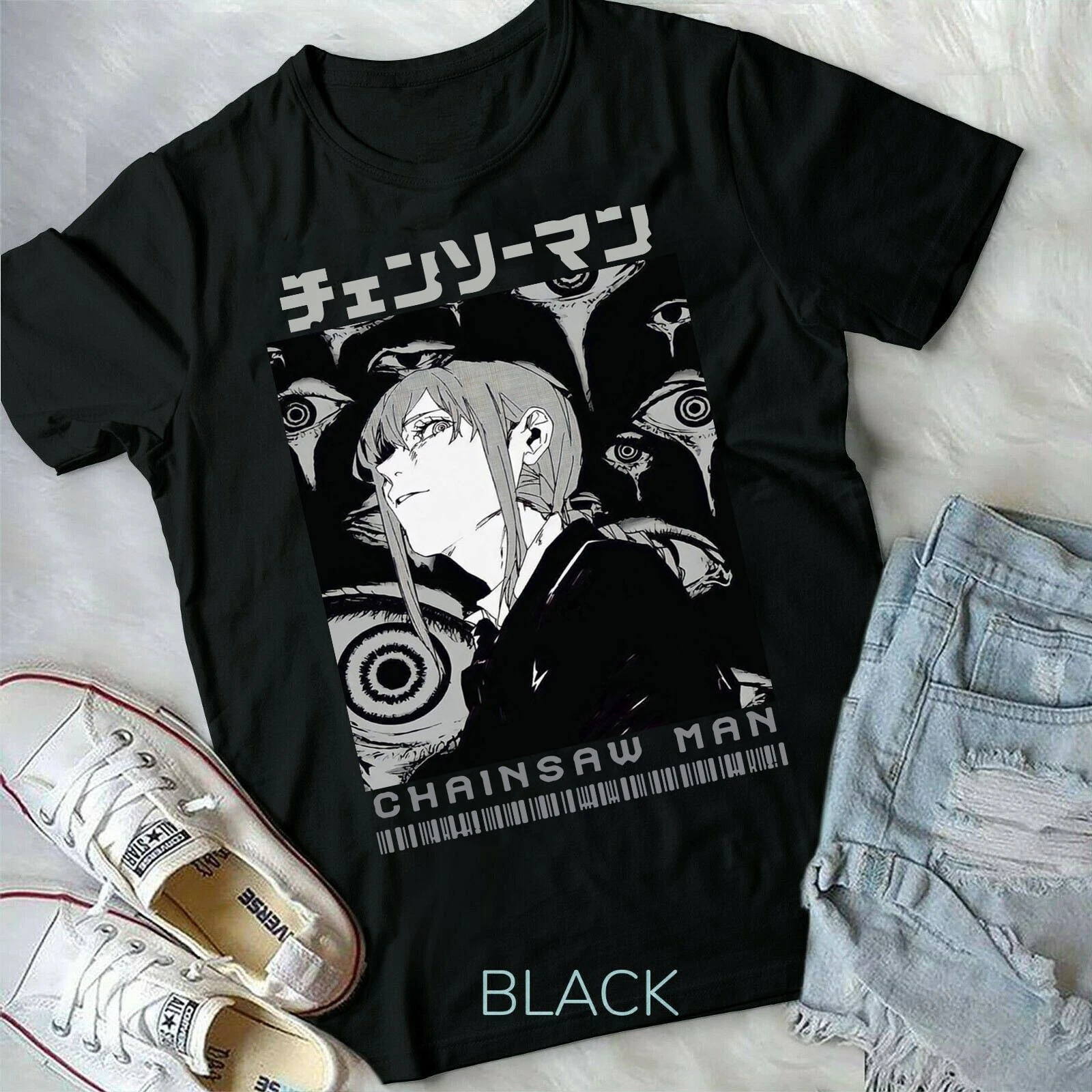 Reprint Rare Chain saw man Makima anime new top best manga Unisex ...