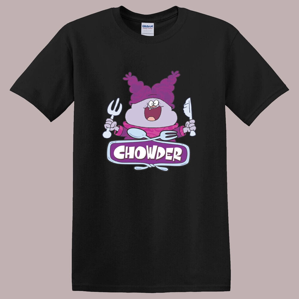 Reprint Rare Chowder Need to Feed Cartoon Men's Black T-Shirt Size S ...