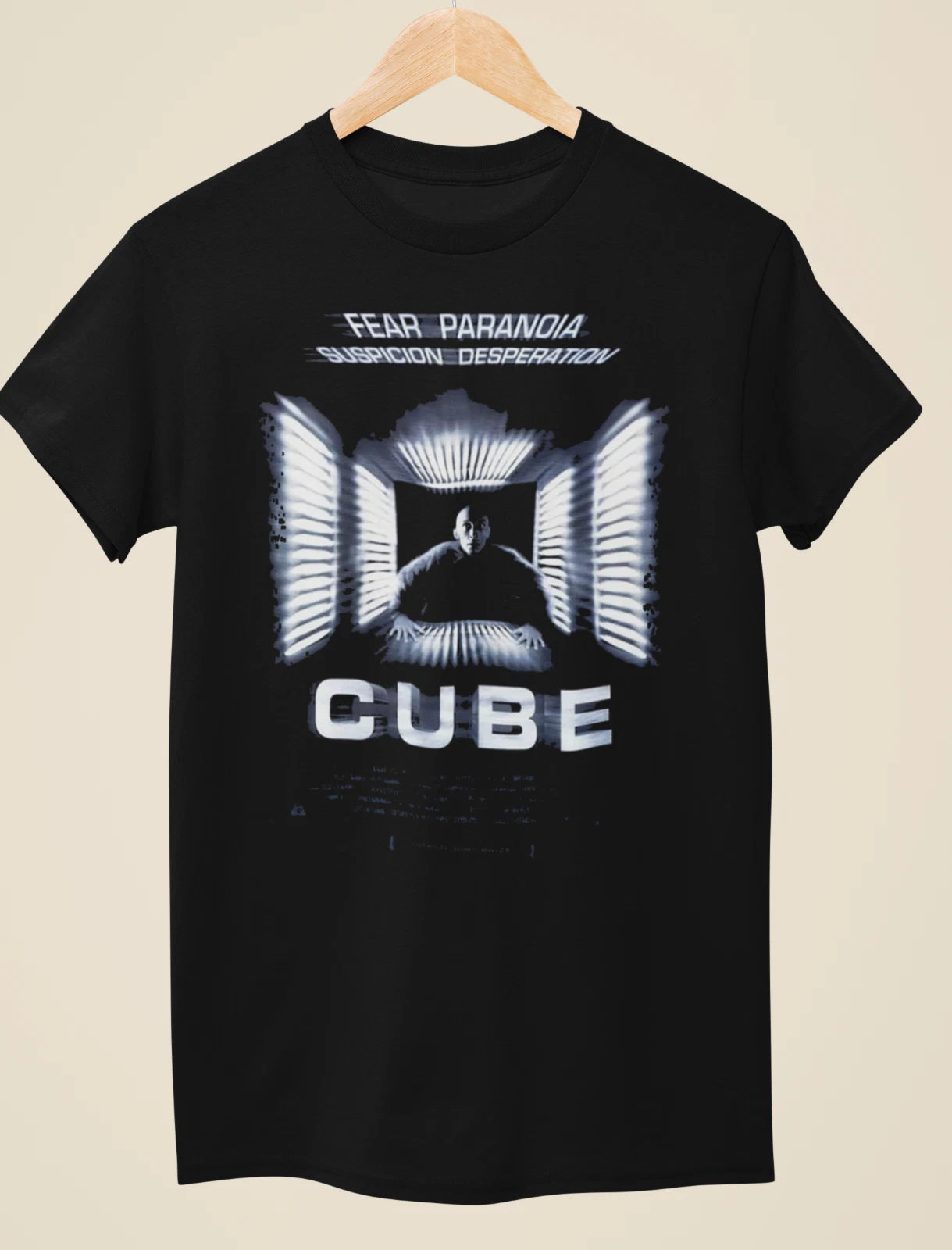 Reprint Rare Cube - Movie Poster inspired Unisex Black T-Shirt ...
