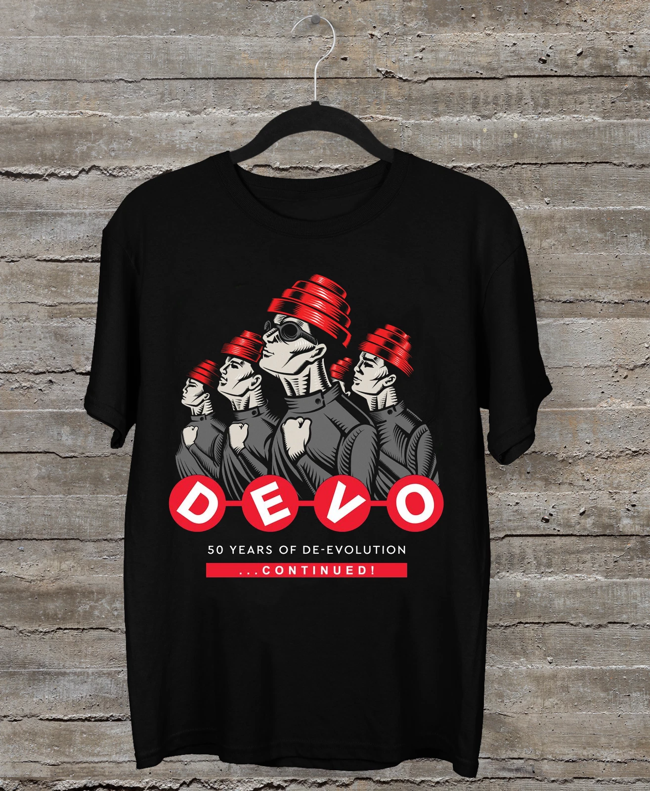 Reprint Rare Devo 50 Years Of De-evolution...continued 2025 Black All ...