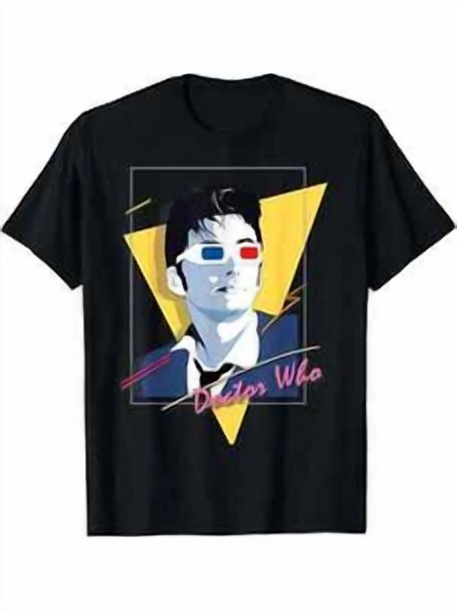 Reprint Rare Doctor Who 80s Tenant Retro Time Traveller Sci-Fi Fan T ...