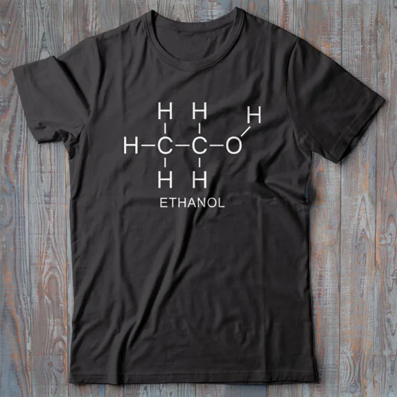 Reprint Rare ETHANOL FORMULA T shirt - cool alcohol Tee, wine, vodka ...