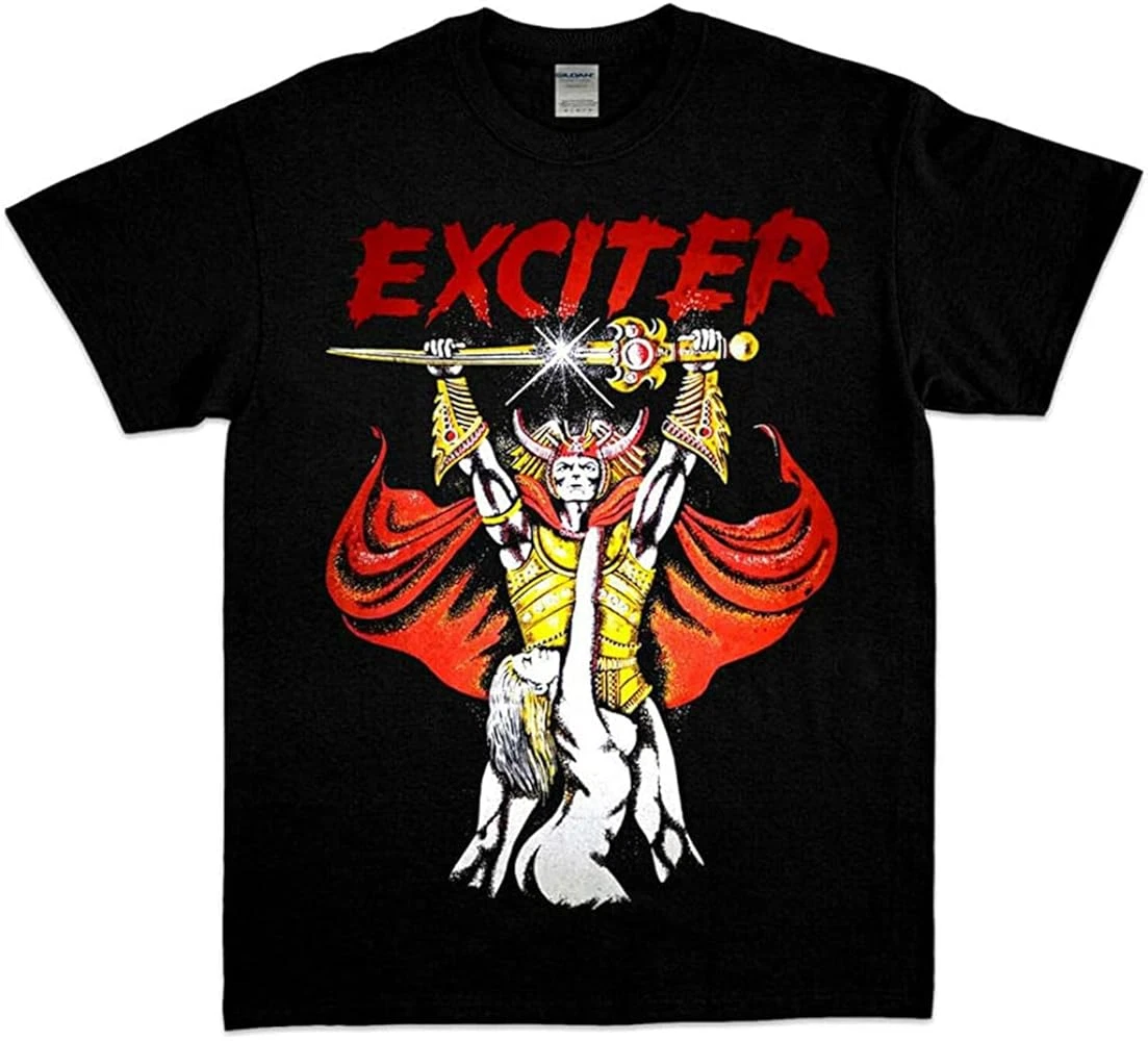 Reprint Rare Exciter Long Live The Loud Speed Metal Band Men's Black T ...