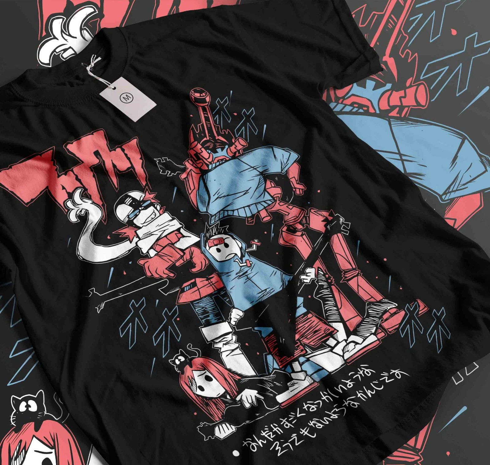Reprint Rare FLCL Haruko Fooly Cooly T-Shirt Anime Haruko T-Shirt ...