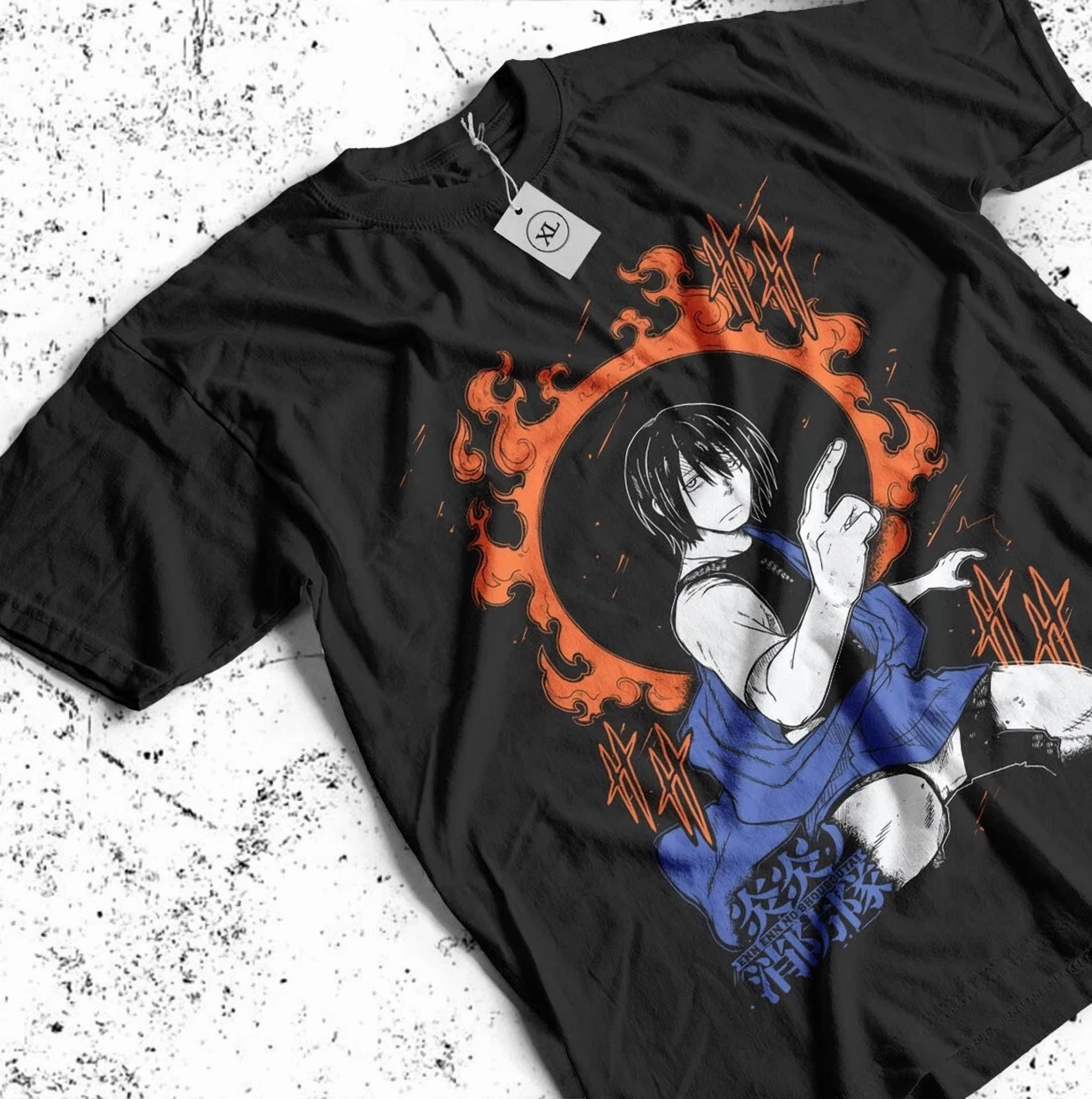 Reprint Rare Fire Force T-Shirt Benimaru Shinmon Shinra Kusakabe Enen ...