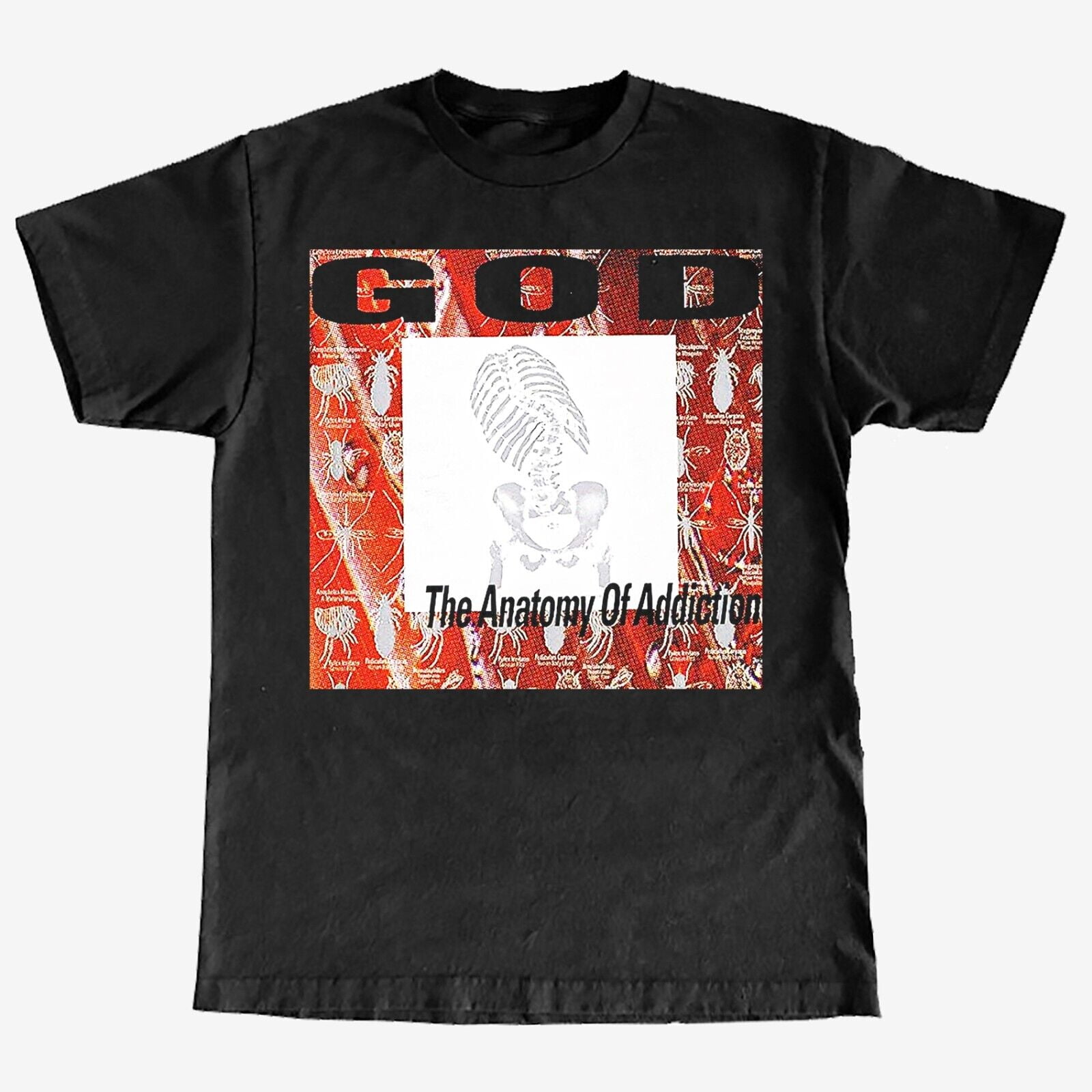 Reprint Rare GOD 'The Anatomy Of Addiction' T-Shirt - Walmart.com