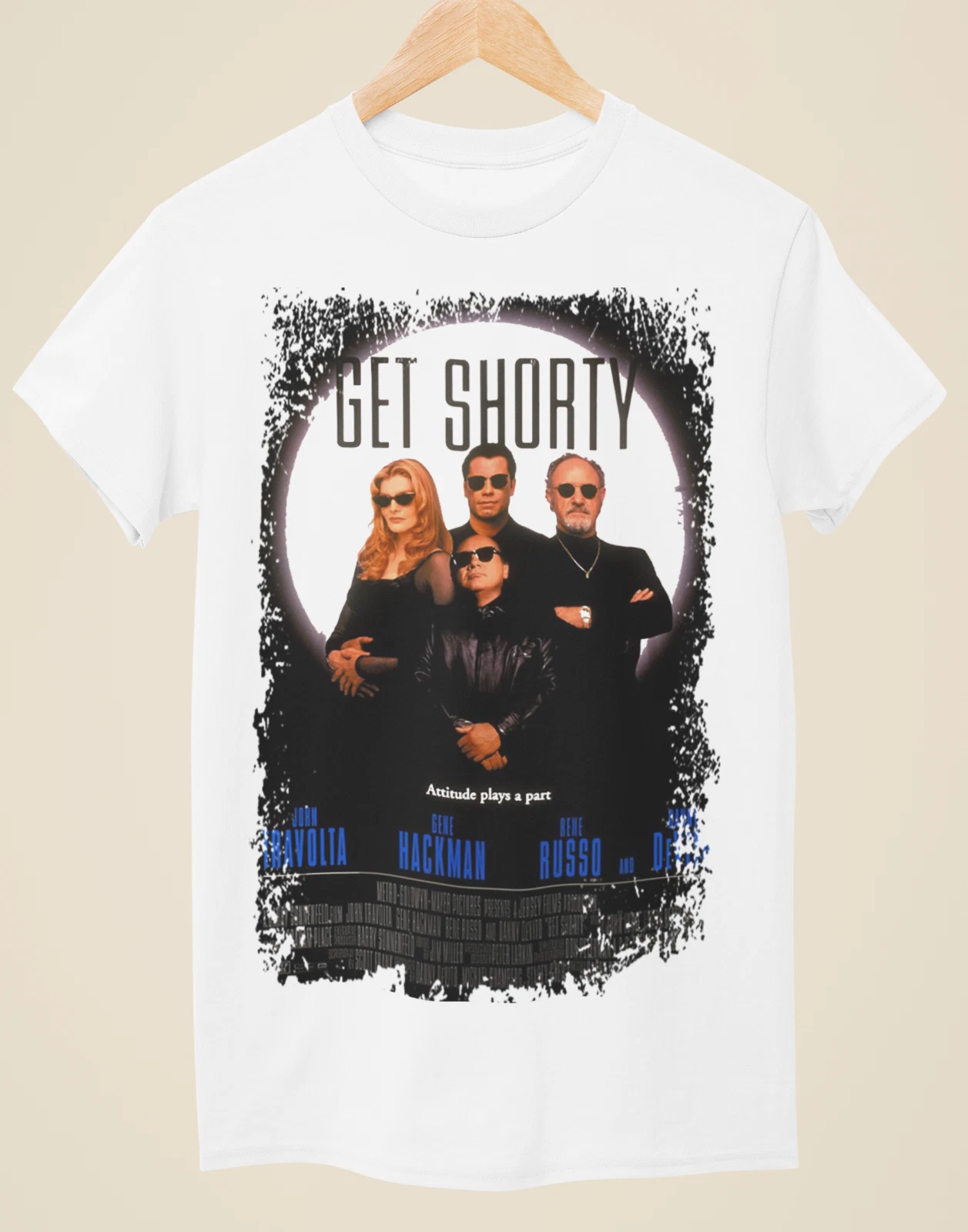 Reprint Rare Get Shorty - Movie Poster Inspired Unisex White T-Shirt ...