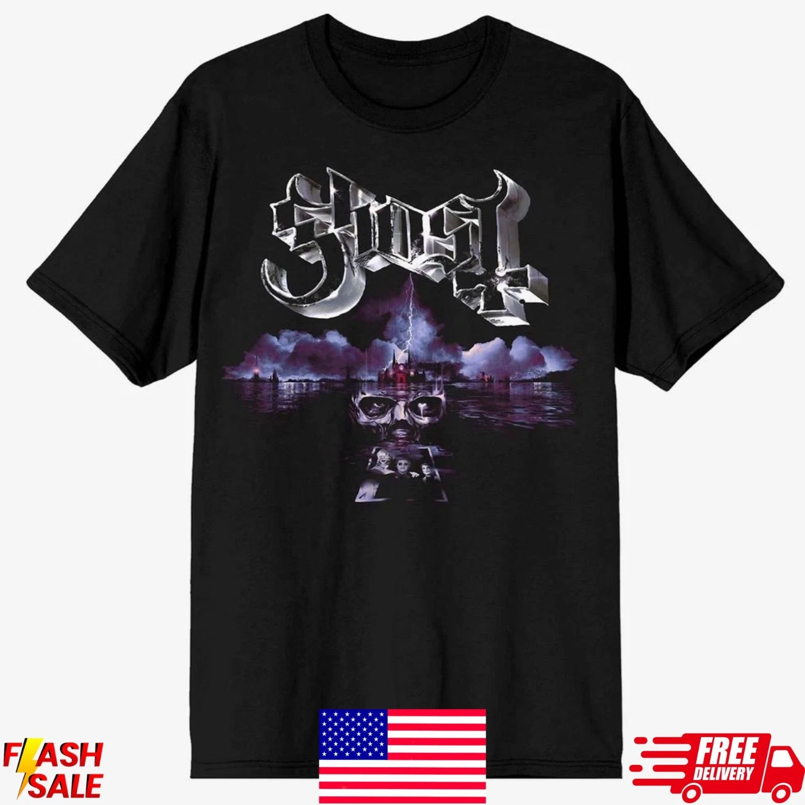 Reprint Rare Ghost World Tour 2025 T-Shirt has been reprinted on a new ...