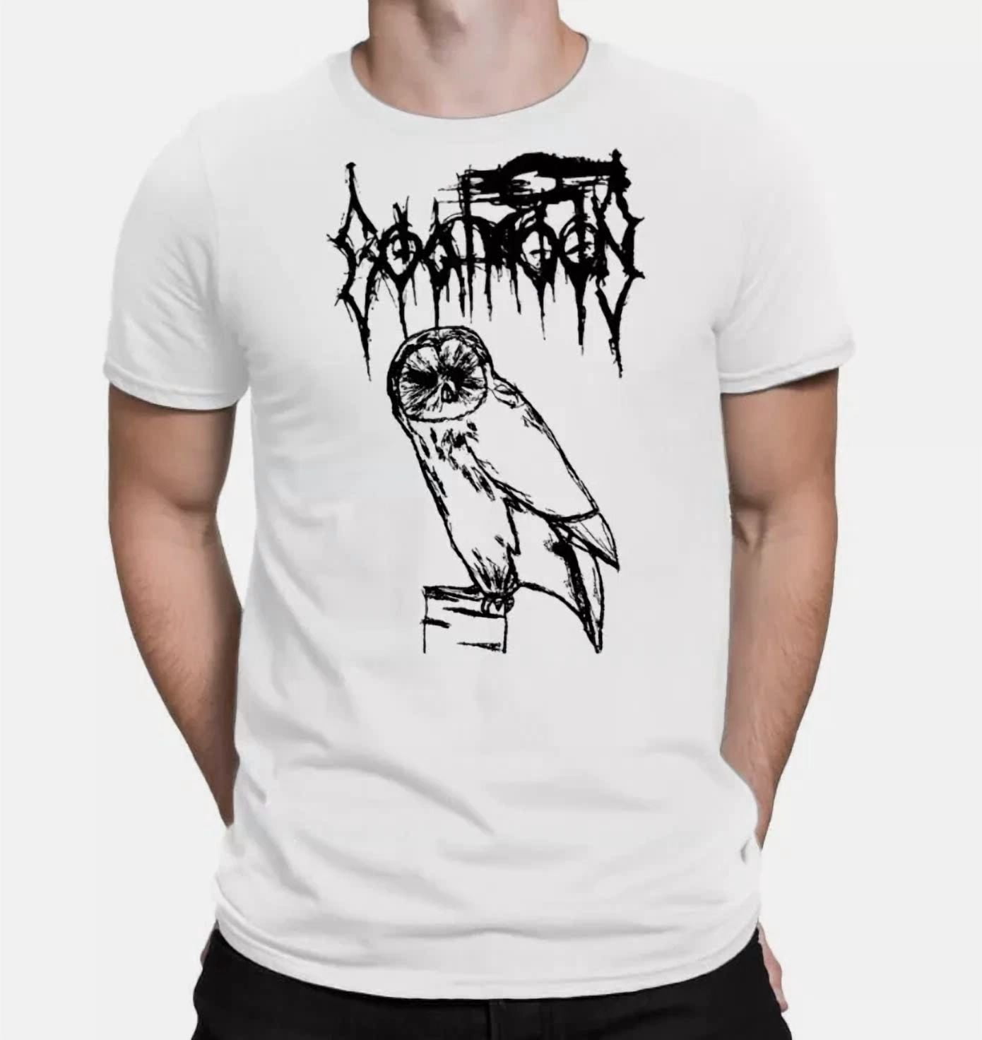 Reprint Rare Goatmoon Owl Black Music Classic Summer S-5XL Gift T-Shirt ...