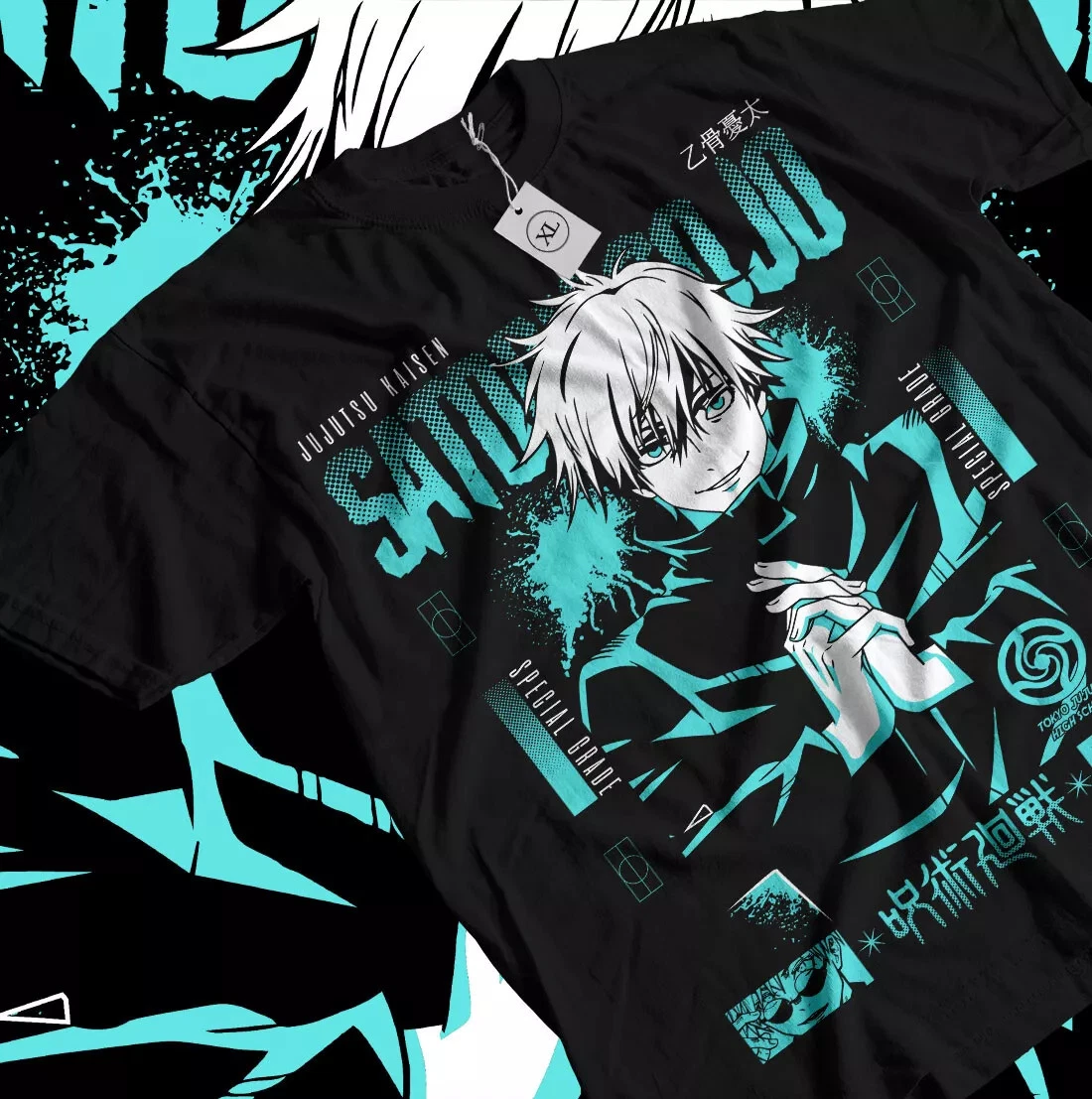 Reprint Rare Gojo Satoru T-Shirt Jujutsu Kaisen Anime Horror Funny Gift ...