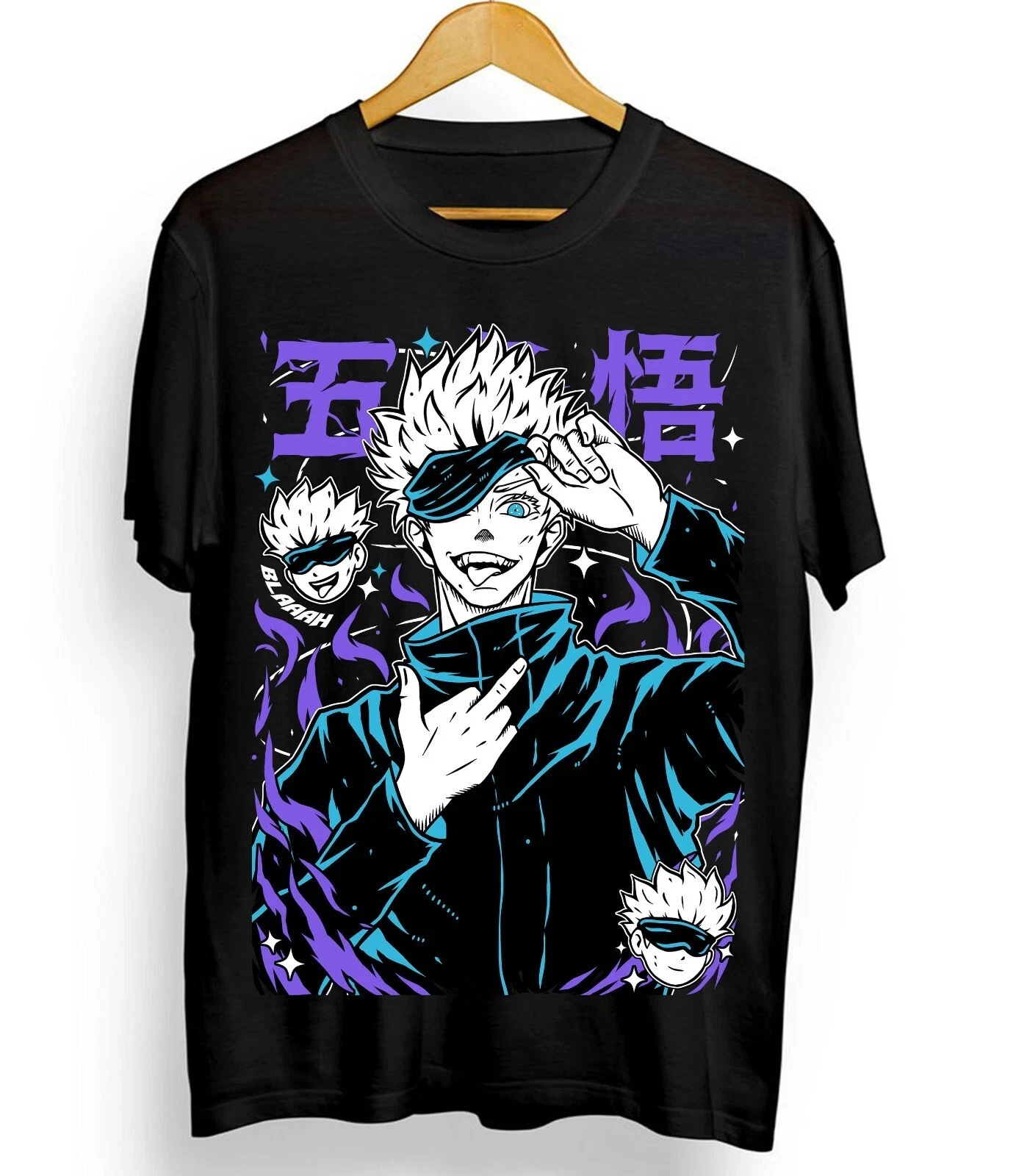 Reprint Rare Gojo Satoru T-Shirt Jujutsu Kaisen Sukuna Megumi Itadori ...