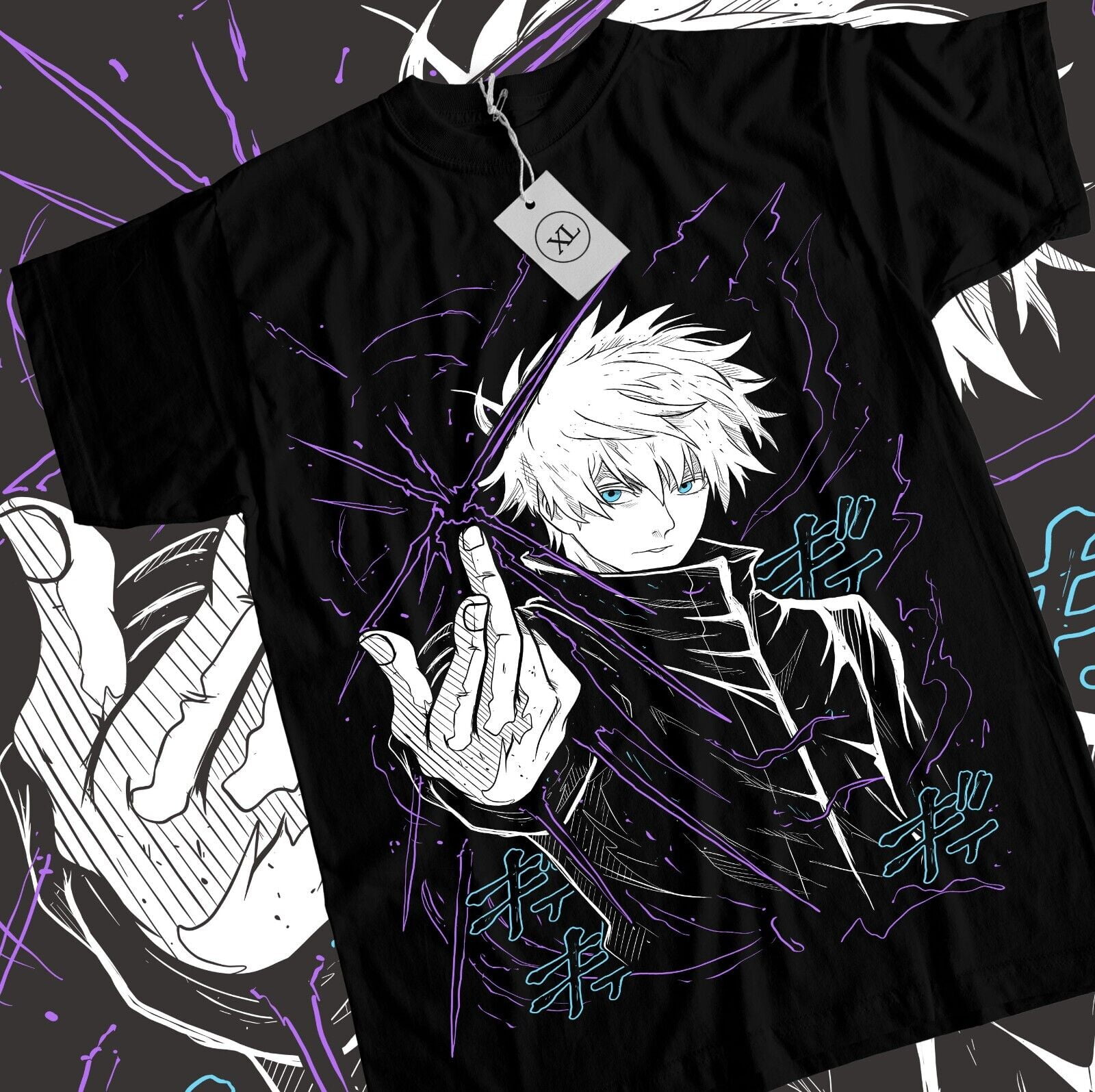 Reprint Rare Gojo Satoru T-Shirt Megumi Itadori Yuji Jujutsu Kaisen ...