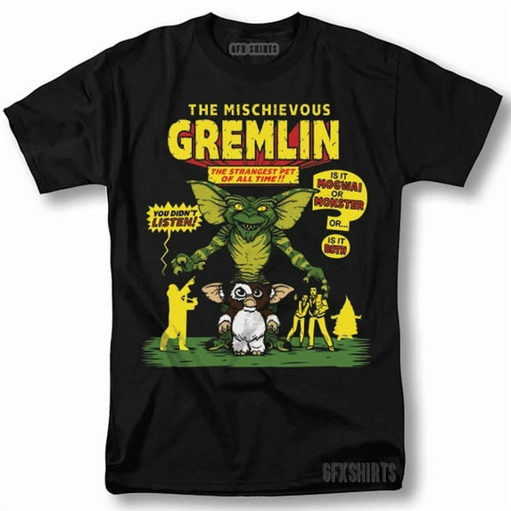 Reprint Rare Gremlins Shirt Gizmo Classic Horror Movie Vintage Graphic ...