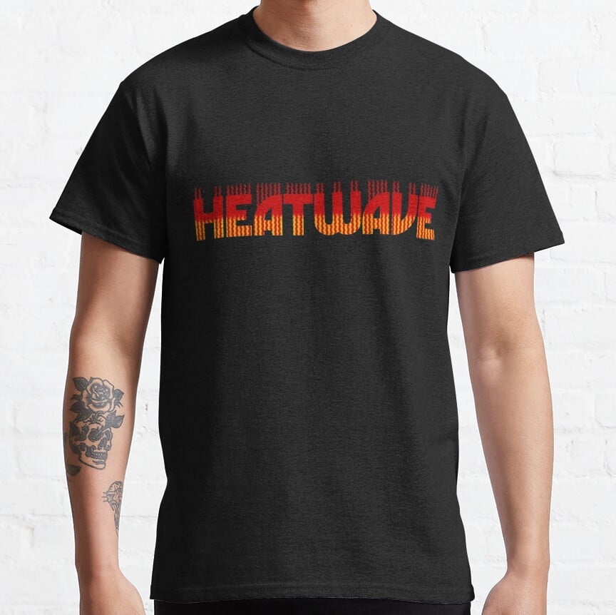 Reprint Rare Heatwave (band) Central Heating logo Classic T-Shirt ...