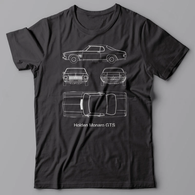 Reprint Rare Holden Monaro GTS T-shirt - legendary Australian racing ...