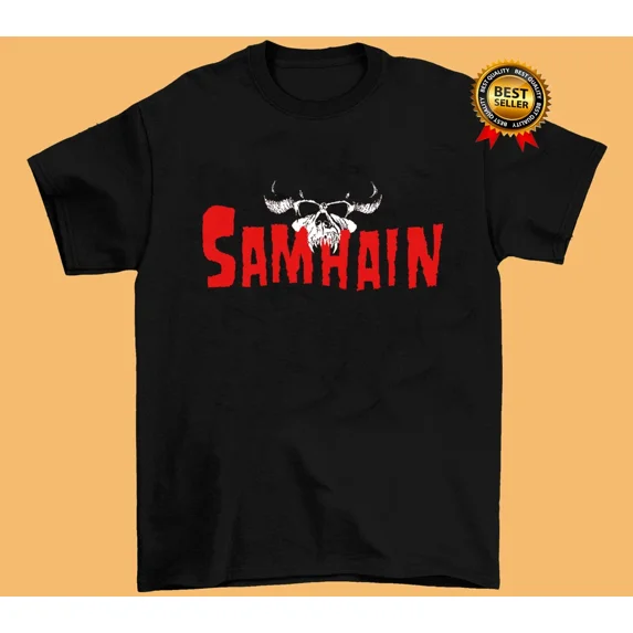 Reprint Rare Hot Trend Samhain Boys Band Shirt Short Sleeve Black ...
