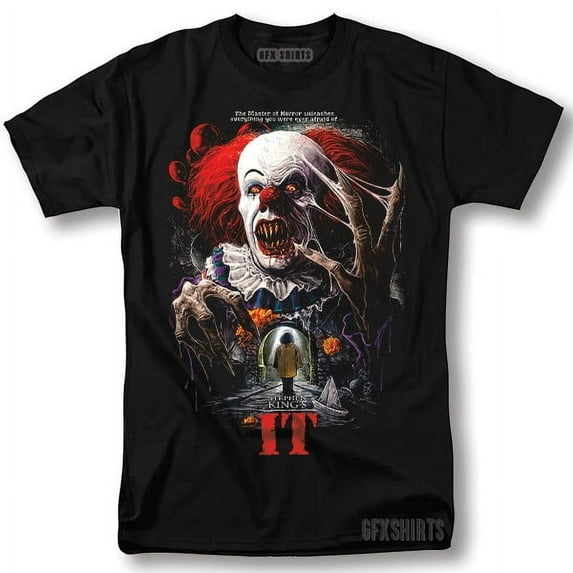 Reprint Rare IT Pennywise Shirt Clown Horror Movie Vintage Graphic ...
