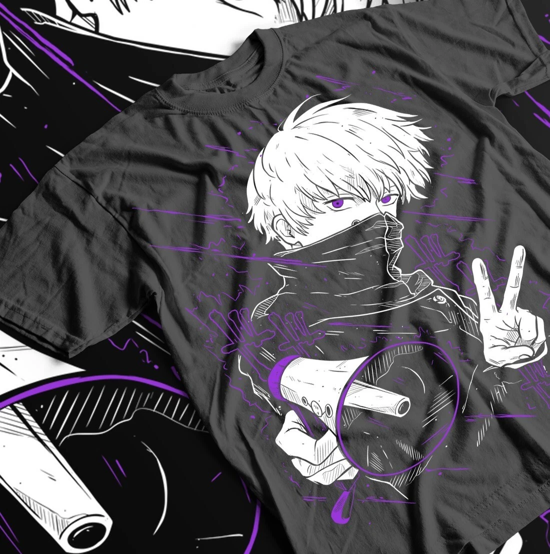 Reprint Rare Inumaki Toge Jujutsu Kaisen Tee, Megumi Fushiguro Satoru ...
