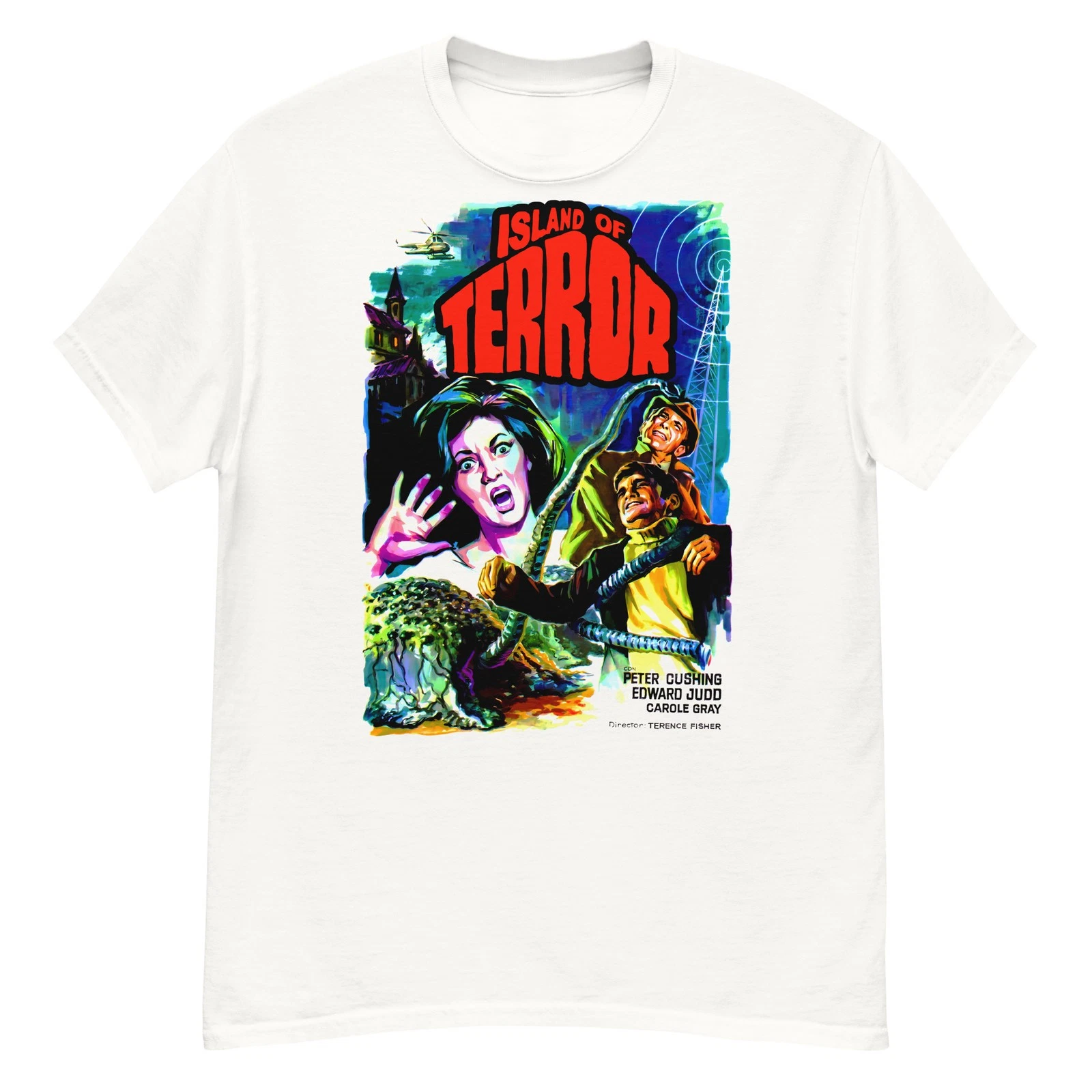 Reprint Rare Island of Terror cult horror film fan art t-shirt ...