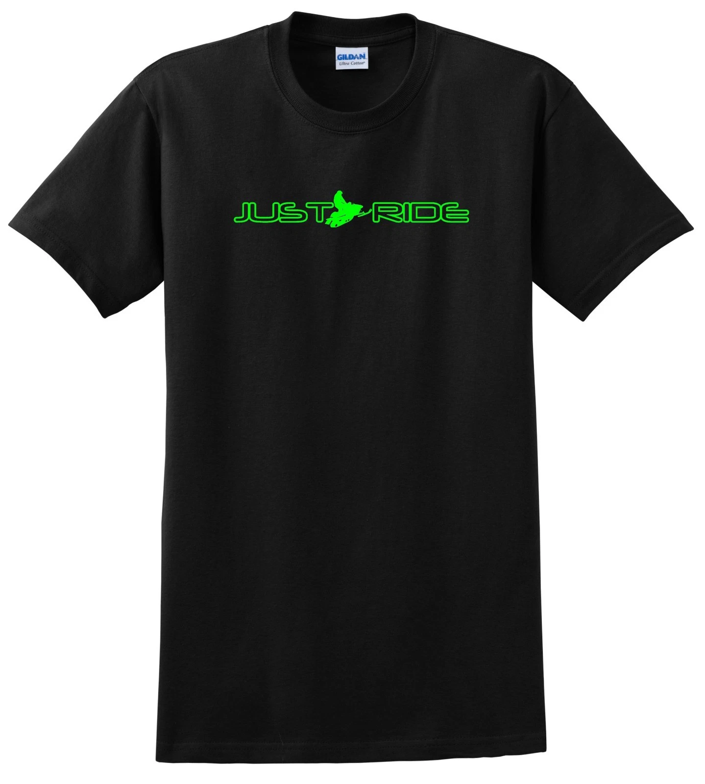 Reprint Rare JUST RIDE SLED SNOW MOBILE T SHIRT SNOW MACHINE SKI DOO ...