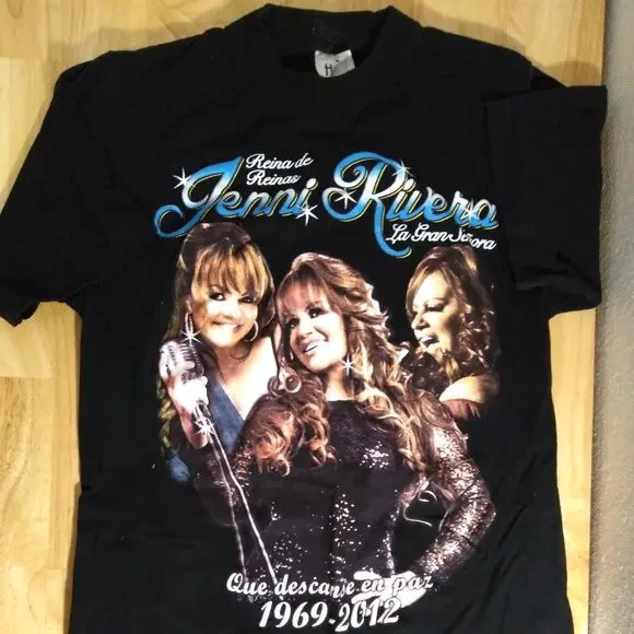 Reprint Rare Jenni Rivera La Gran Senora Memorial Rap T-Shirt SEG_301 ...