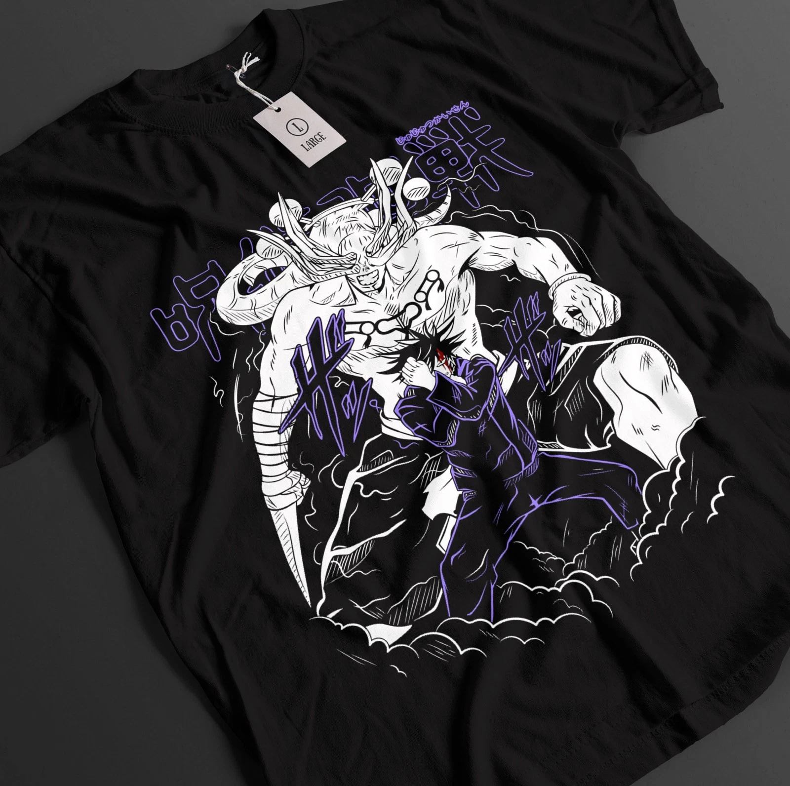 Reprint Rare Jujutsu Kaisen Shirt Megumi Fushiguro T-Shirt Gojo Toji ...