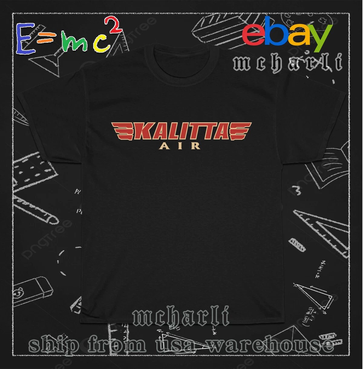 Reprint Rare Kalitta Air American cargo airline Logo Men's T-Shirt ...