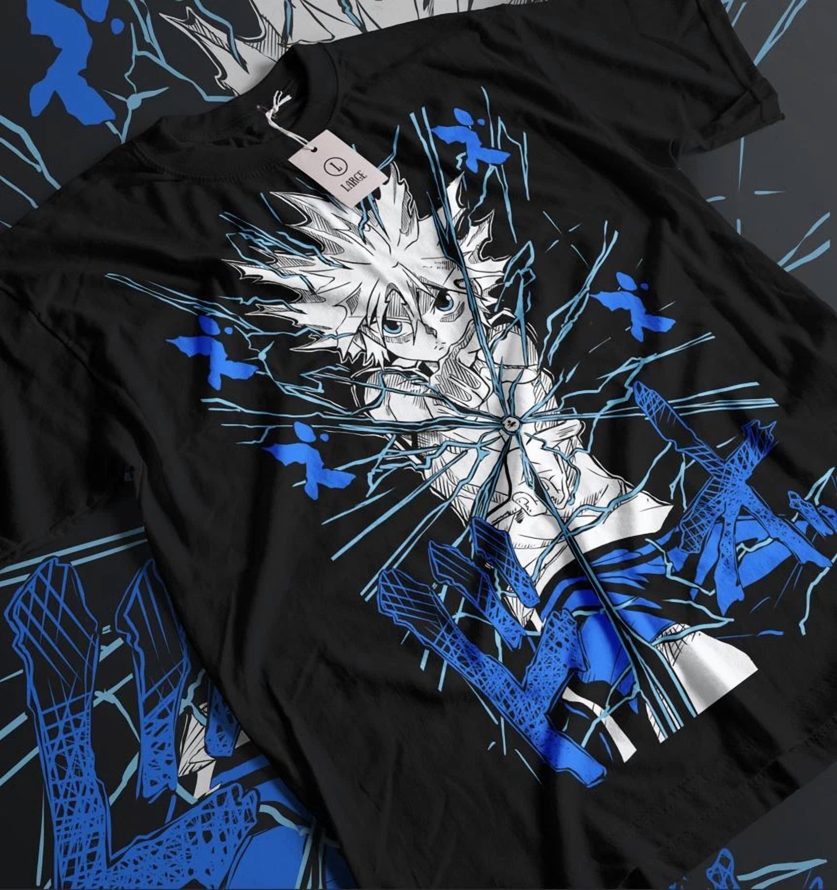 Reprint Rare Killua T-shirt Gon Hisoka Hunter Meruem Zoldyck Girl Anime ...