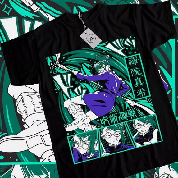 Reprint Rare Maki Zenin T-shirt Jujutsu Kaisen Horror Anime Manga ...