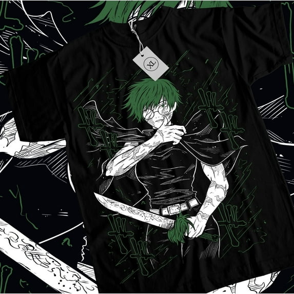 Reprint Rare Maki Zenin T-shirt Jujutsu Kaisen Horror Anime Manga ...