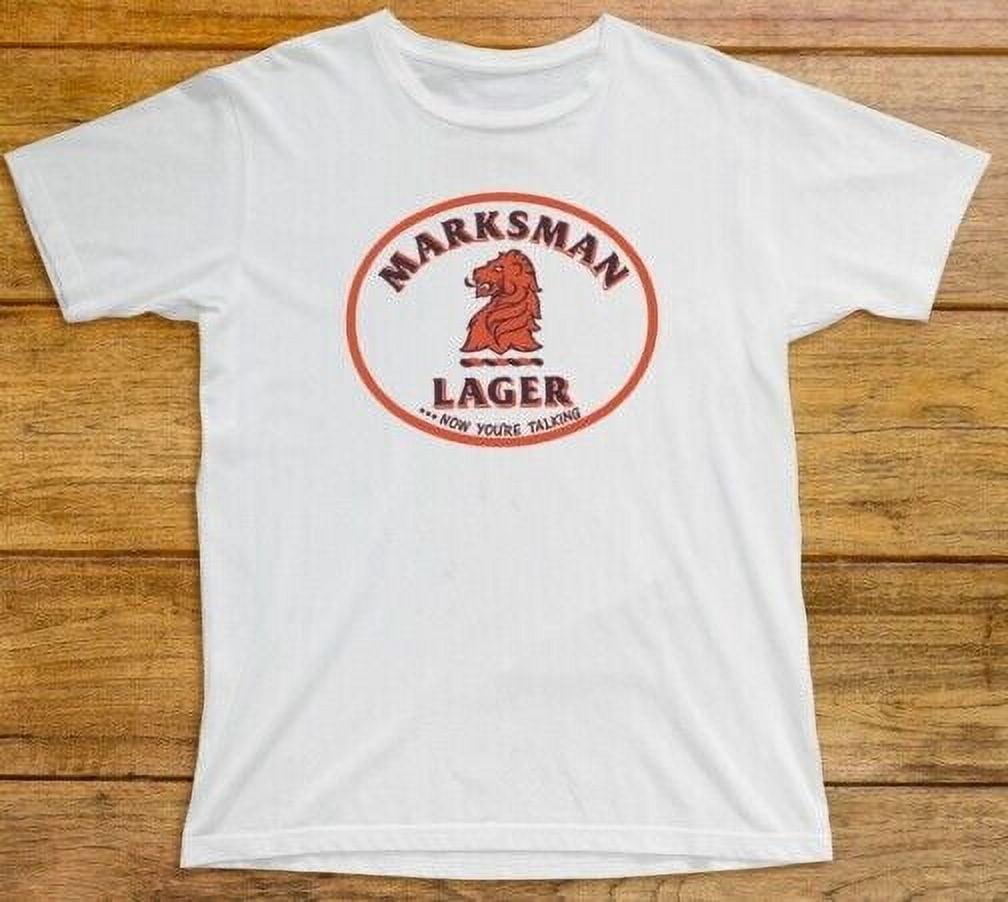 Reprint Rare Marksman Lager T Shirt 633 Retro 80s Beer Mansfield ...