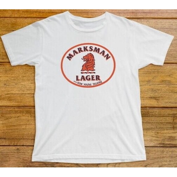 Reprint Rare Marksman Lager T Shirt 633 Retro 80s Beer Mansfield ...