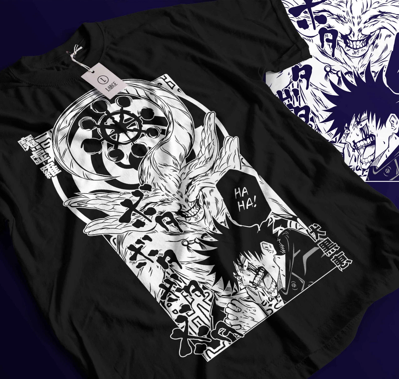 Reprint Rare Megumi T-shirt Jujutsu Kaisen Itadori Yuji Panda Maki Gojo ...