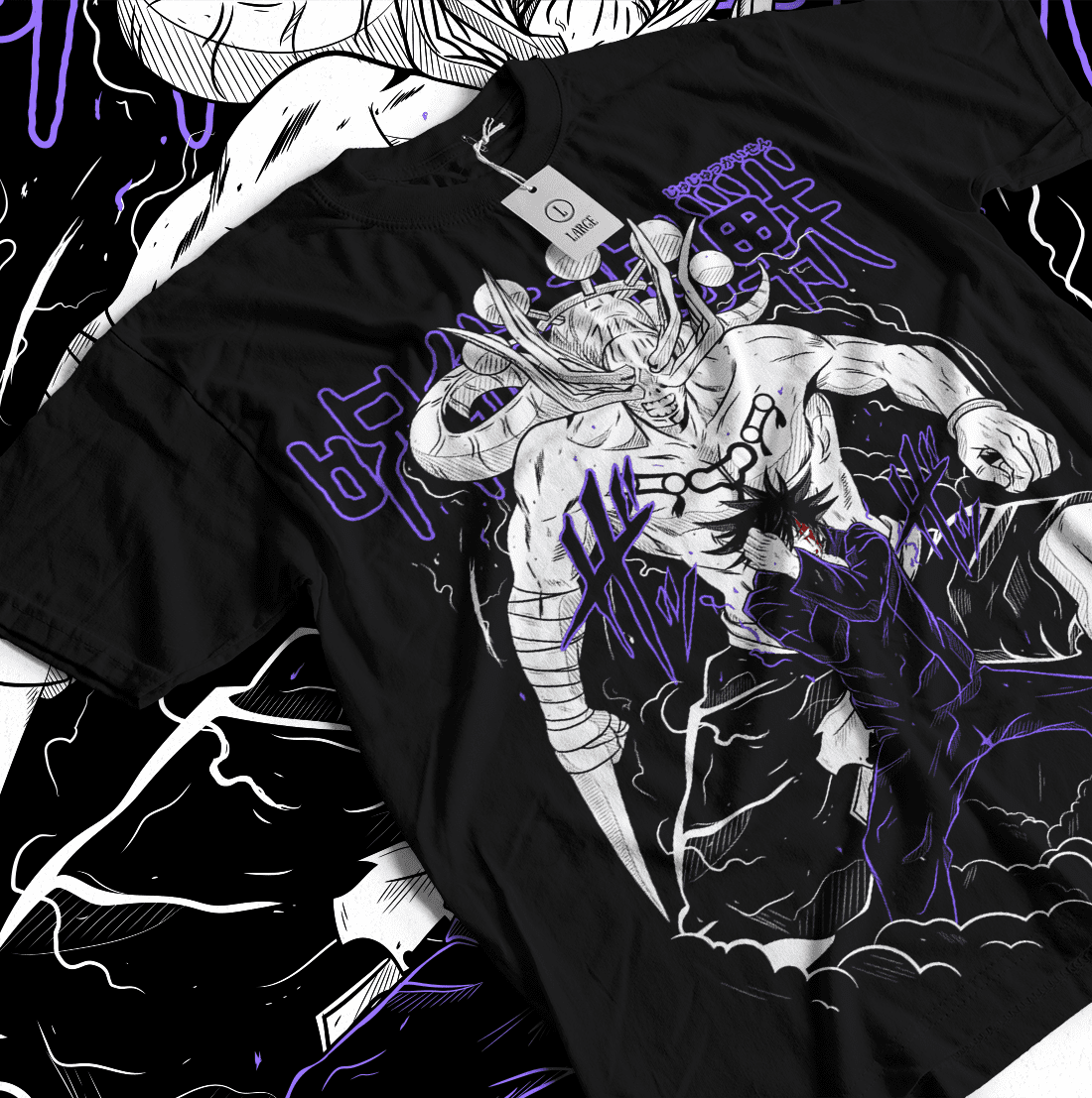 Reprint Rare Megumi T-shirt Jujutsu Kaisen Itadori Yuji Panda Maki Gojo ...