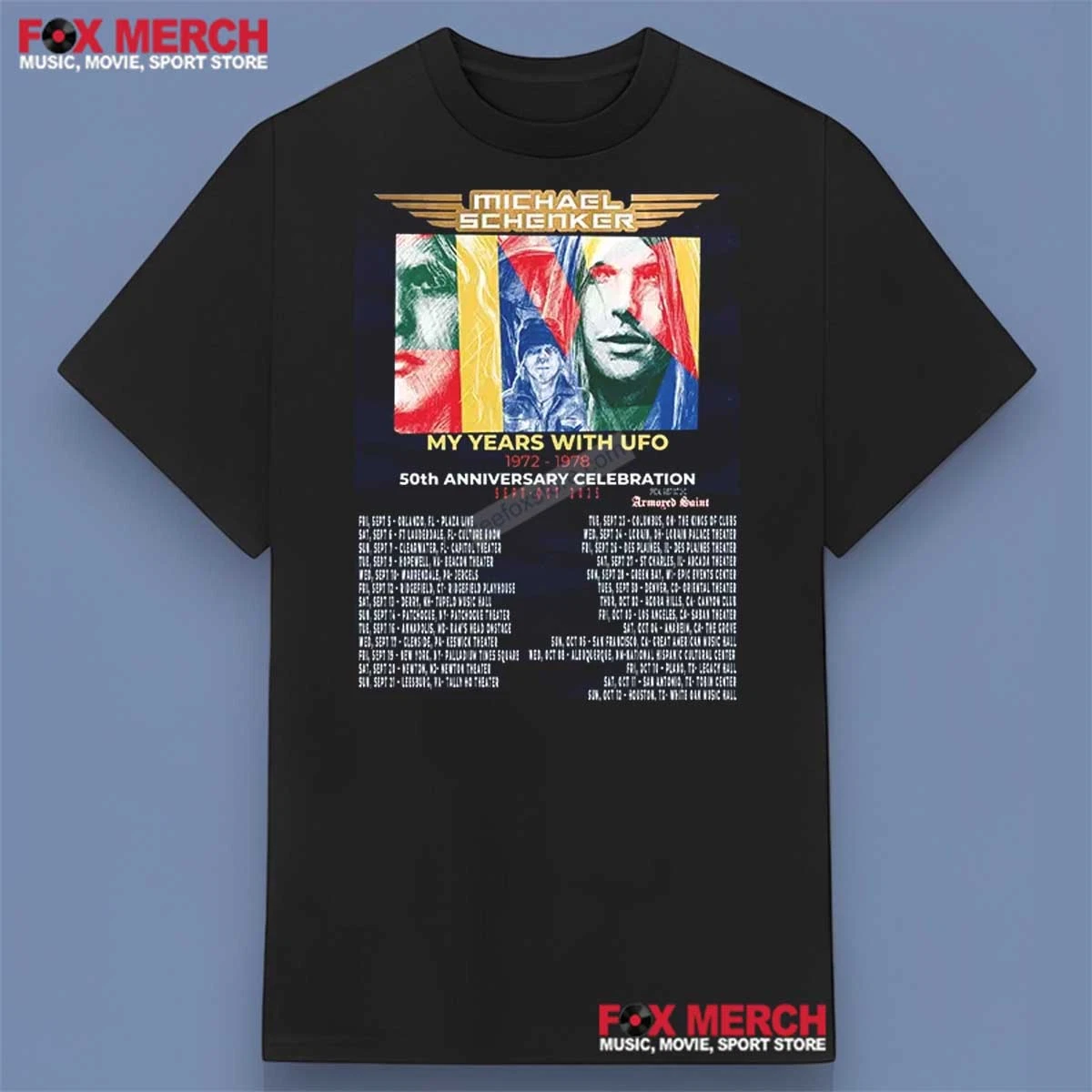 Reprint Rare Michael Schenker My Years With UFO Tour 2025 Shirt ...