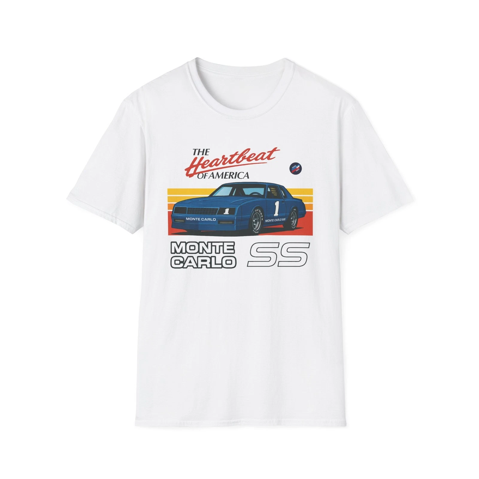 Reprint Rare Monte Carlo SS Shirt 80s Retro Chevy Tee Heartbeat of ...