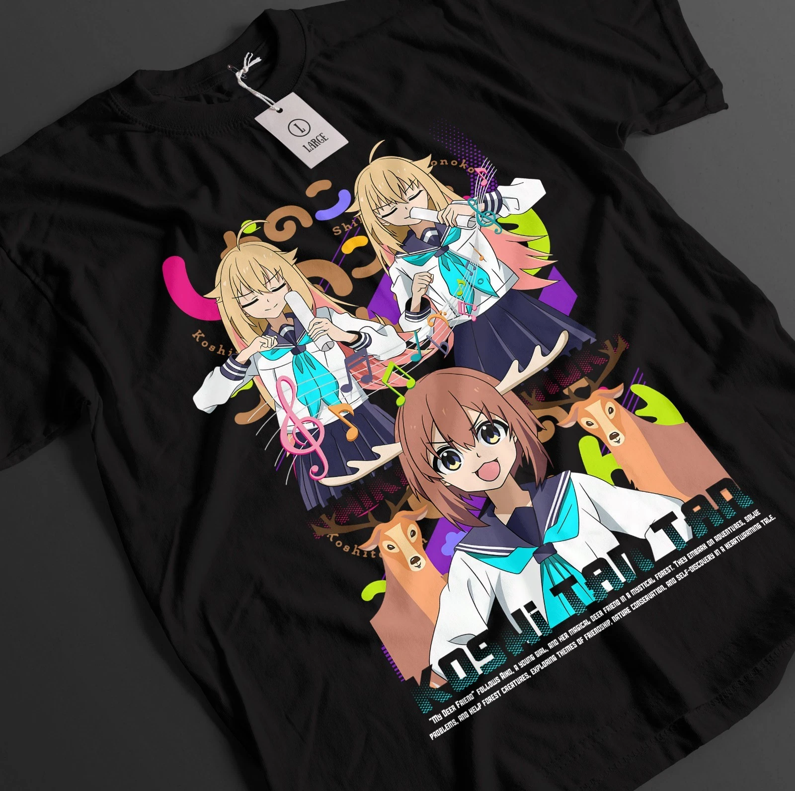Reprint Rare My Deer Friend Nokotan Tshirt Torako Shirt Anko T-Shirt ...