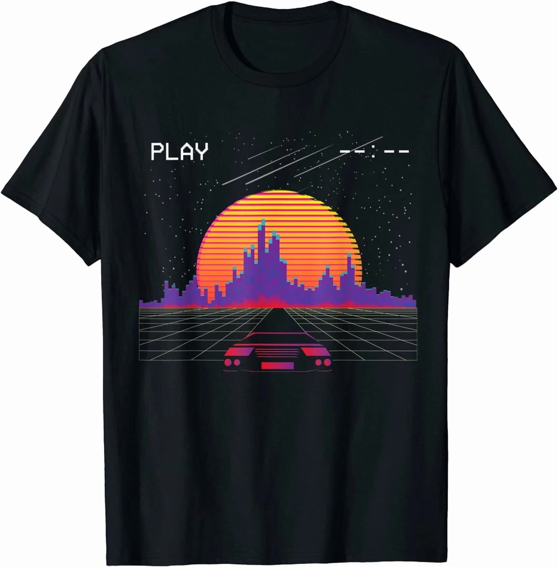 Reprint Rare NEW LIMITED Synthwave Sunset Car Aesthetiic Design Great ...