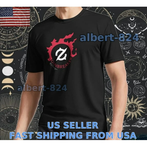Reprint Rare NEW SHIRT FFXIV - GUNBREAKER LOGO T-SHIRT FUNNY AMERICAN ...