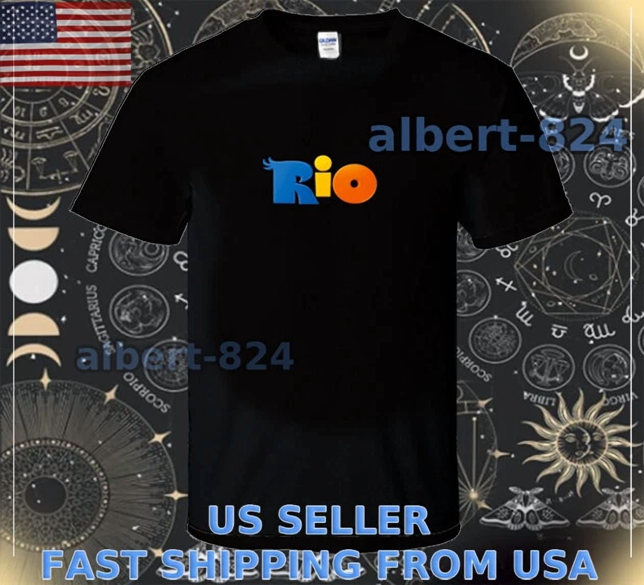 Reprint Rare NEW SHIRT RIO MOVIE LOGO T-SHIRT FUNNY AMERICAN SIZE S TO ...